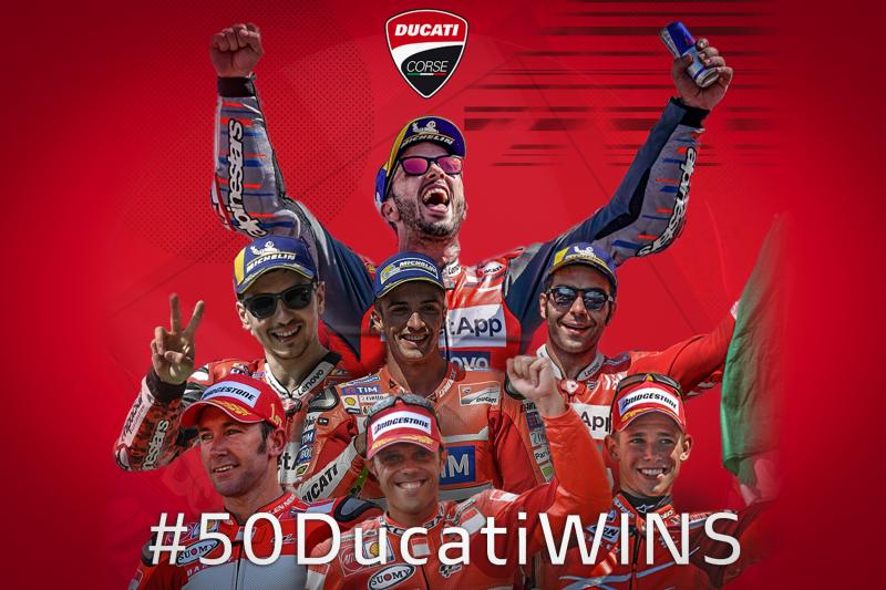 Ducati reach a half century of MotoGP™ victories