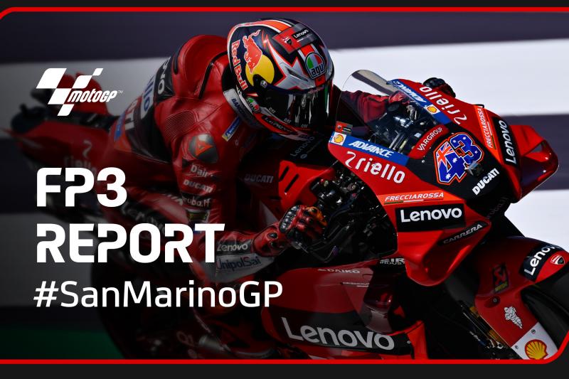 Miller quickest as the rain appears in FP3