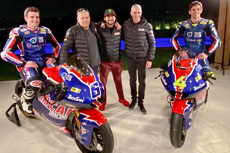 Beaubier and Kelly presented as American Racing riders