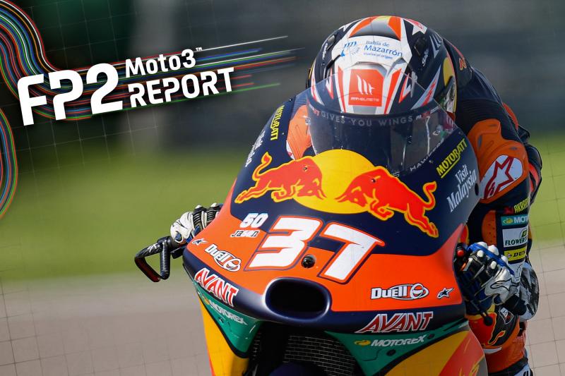Acosta guida la FP2 della Moto3™, McPhee primo nel combinato