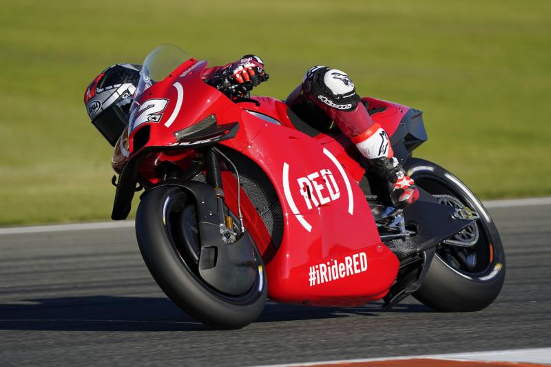 Aprilia, their (RED) livery and World Aids Day