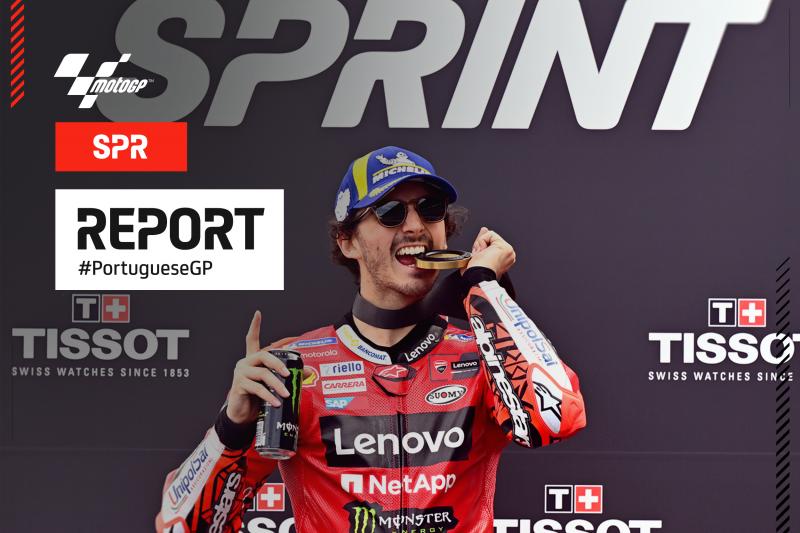 Bagnaia makes history conquering first-ever Tissot Sprint