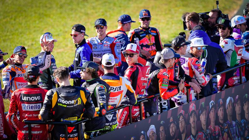 WATCH: MotoGP™ stars take to the track for the rider parade