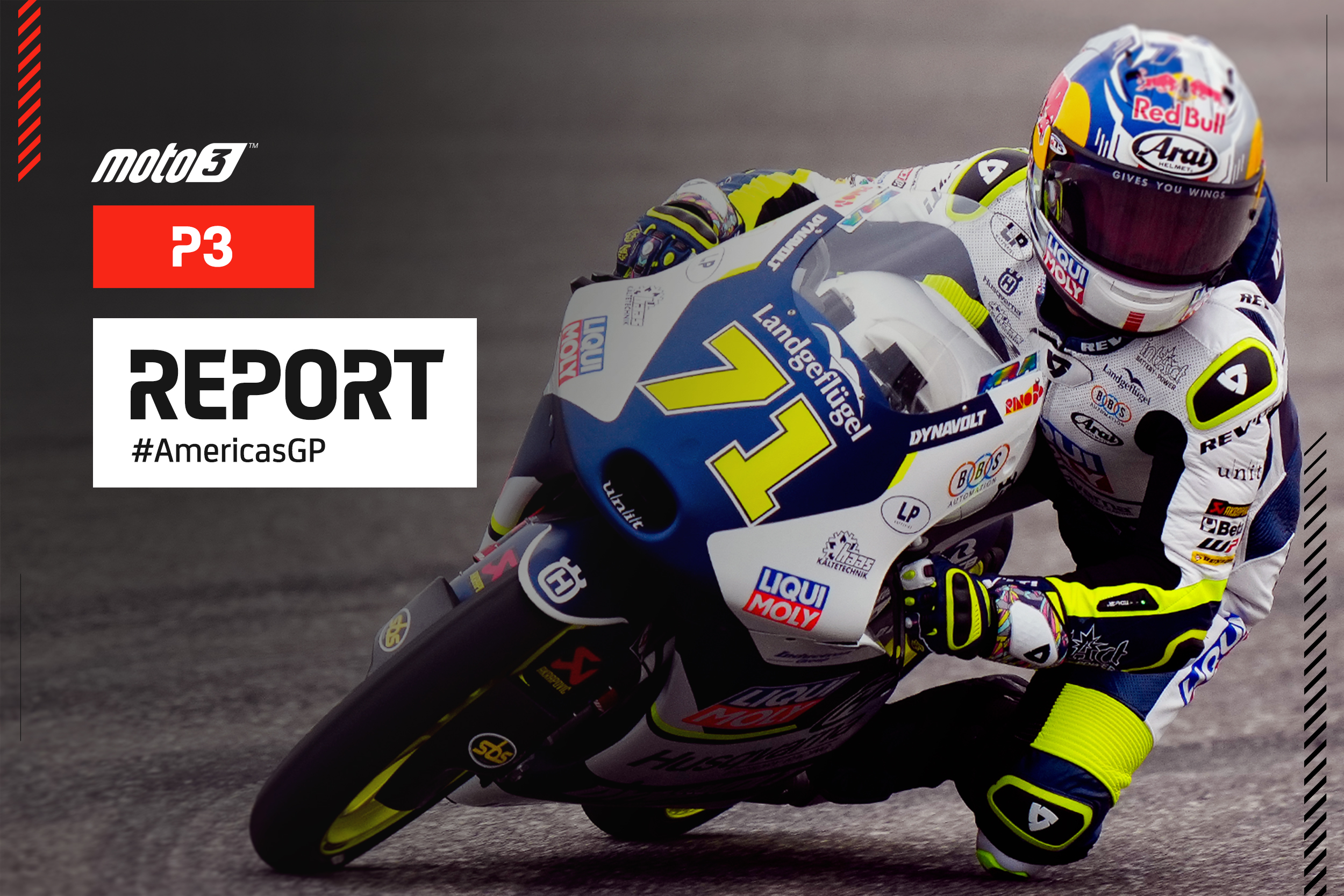 Sasaki stays top after a damp P3