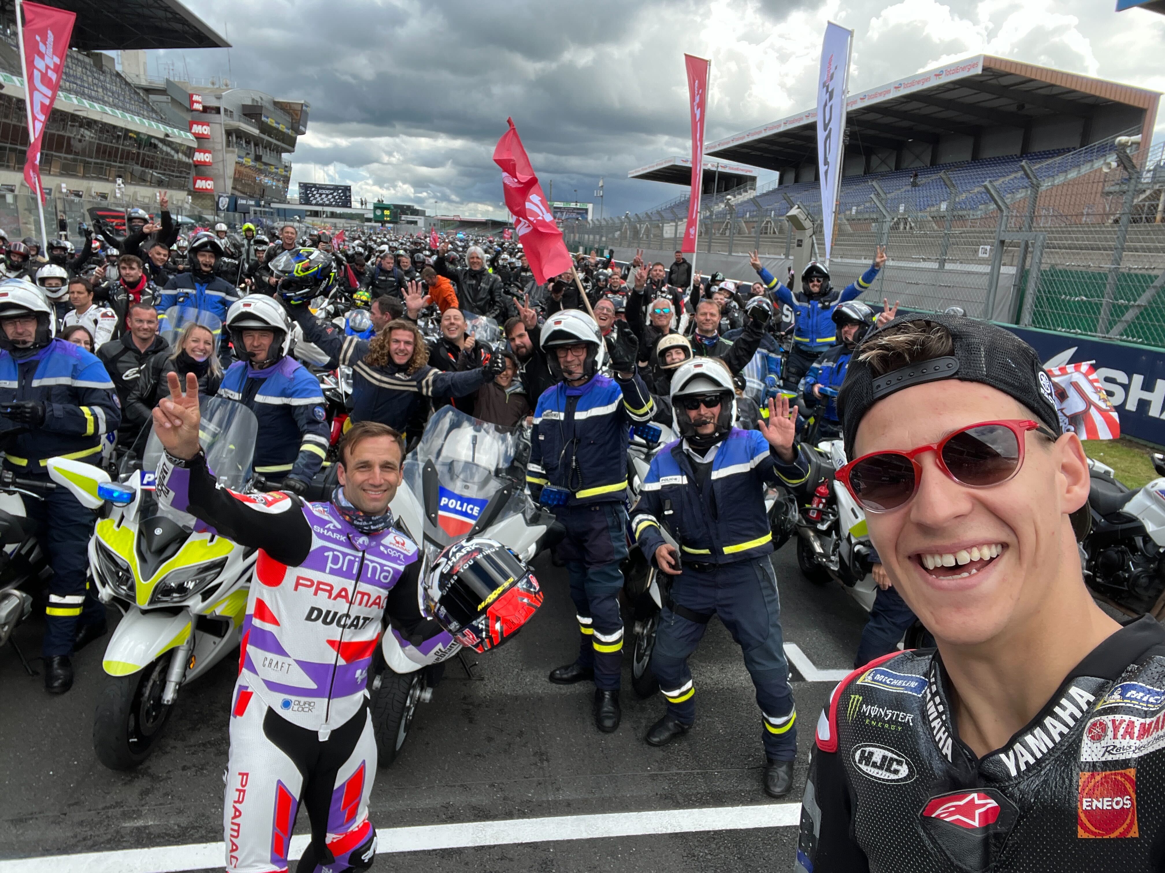 WATCH: Home heroes lead French GP parade!