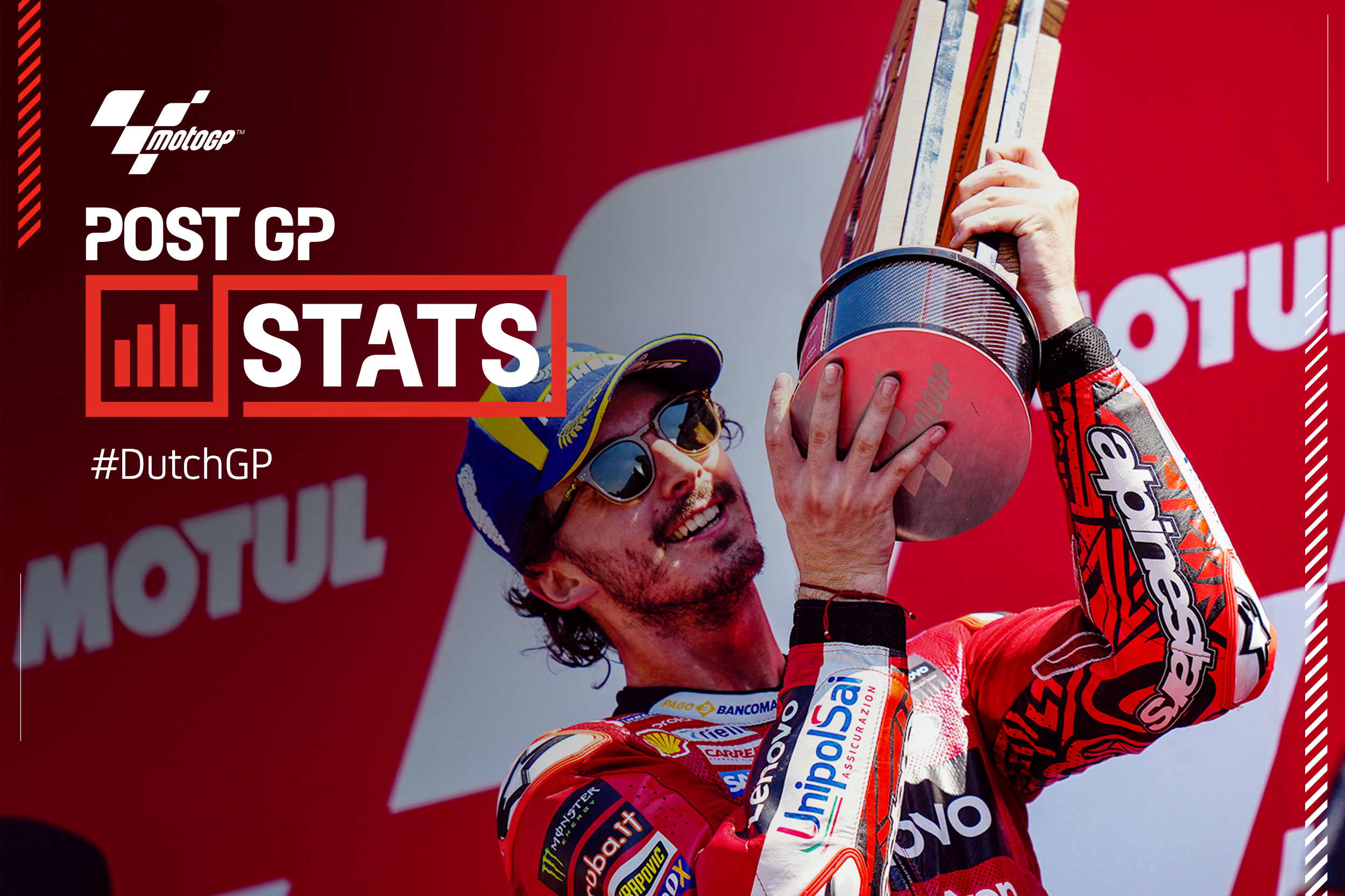 Bagnaia ties with Dovizioso on the list of Italian greats