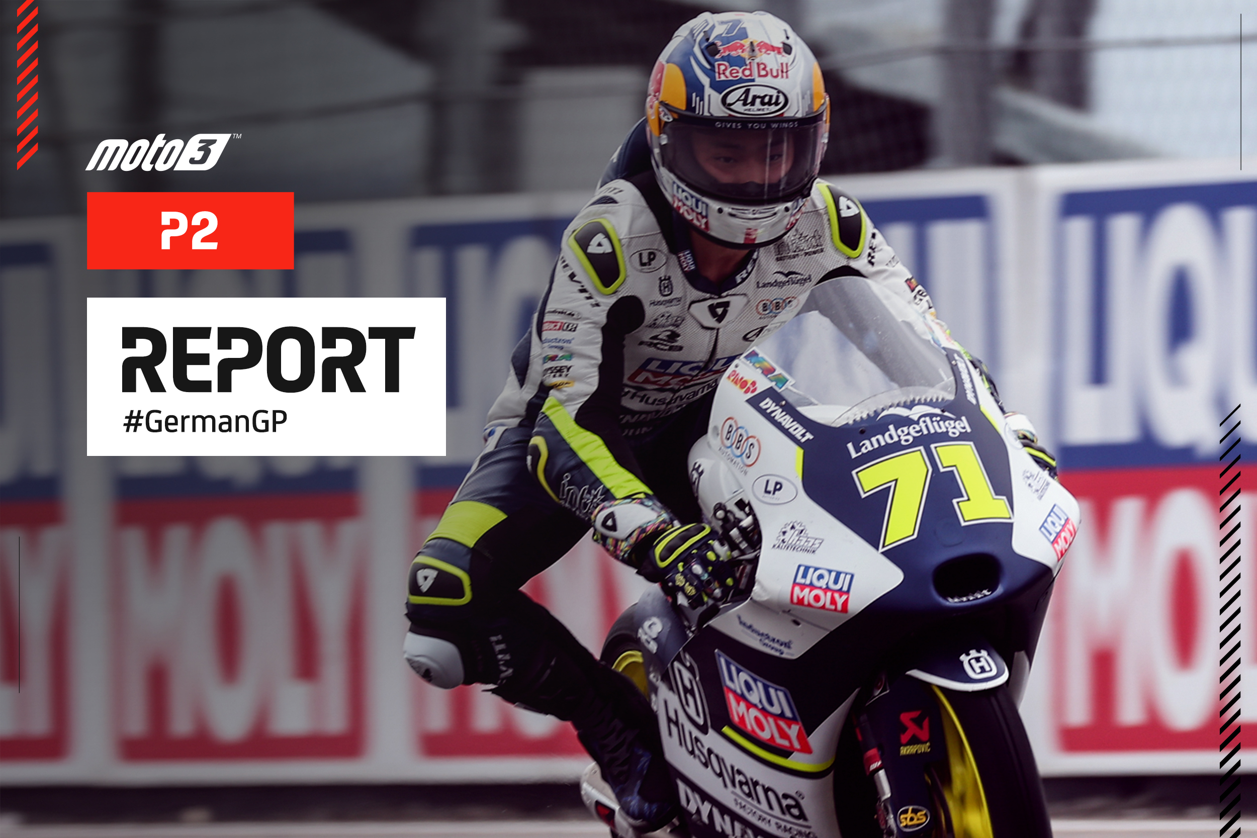 Sasaki stays top as rain arrives at the Sachsenring