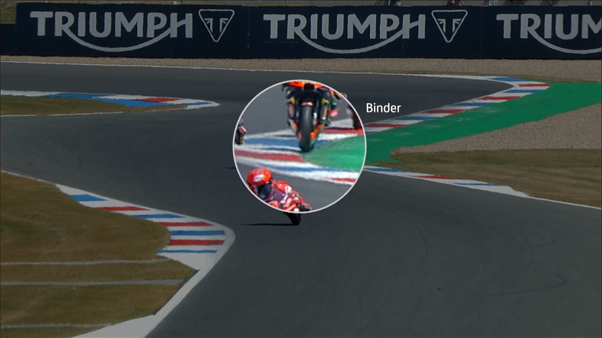 Per Binder stesso errore di ieri nel finale: perde il podio