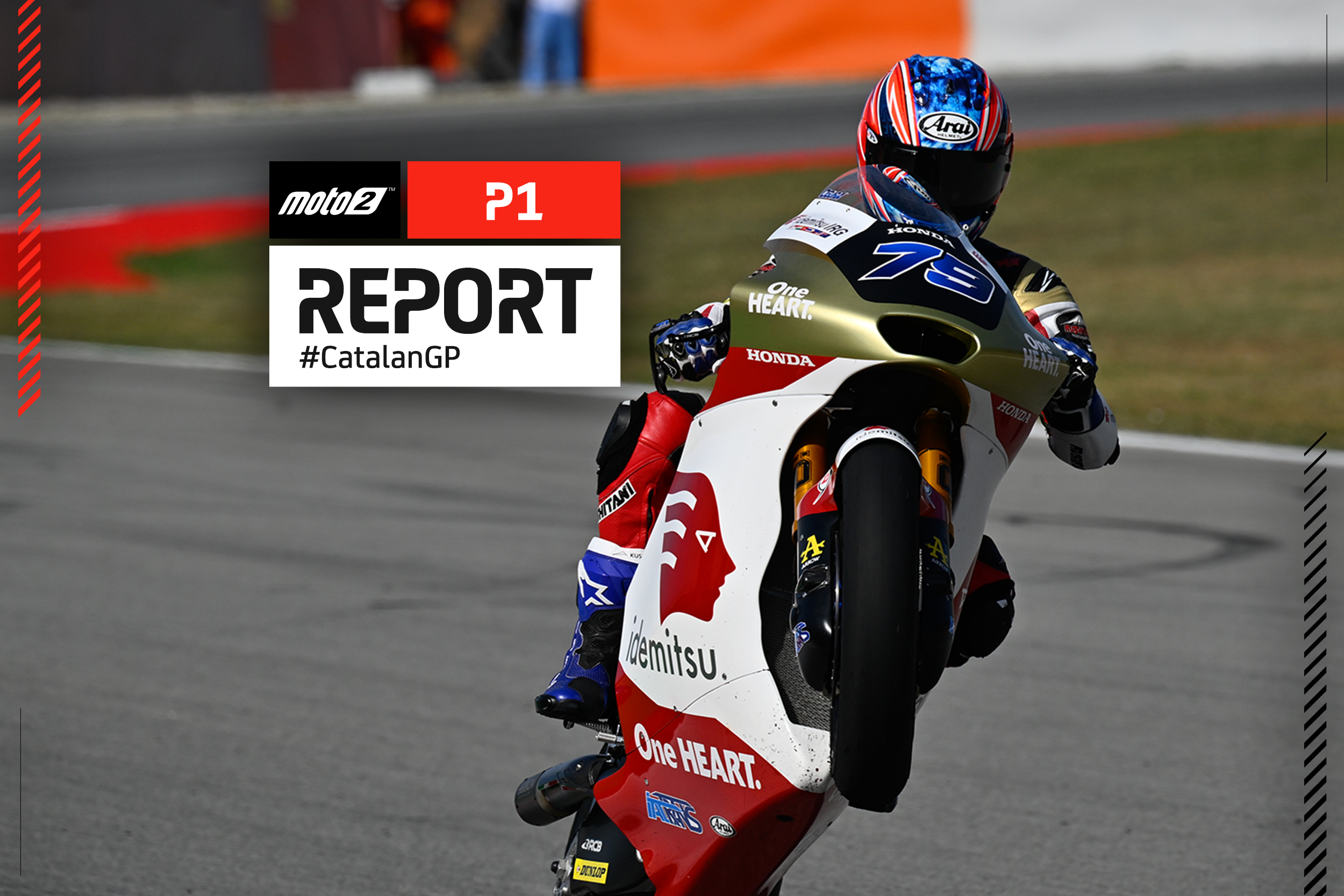Ogura on top in Moto2™ P1