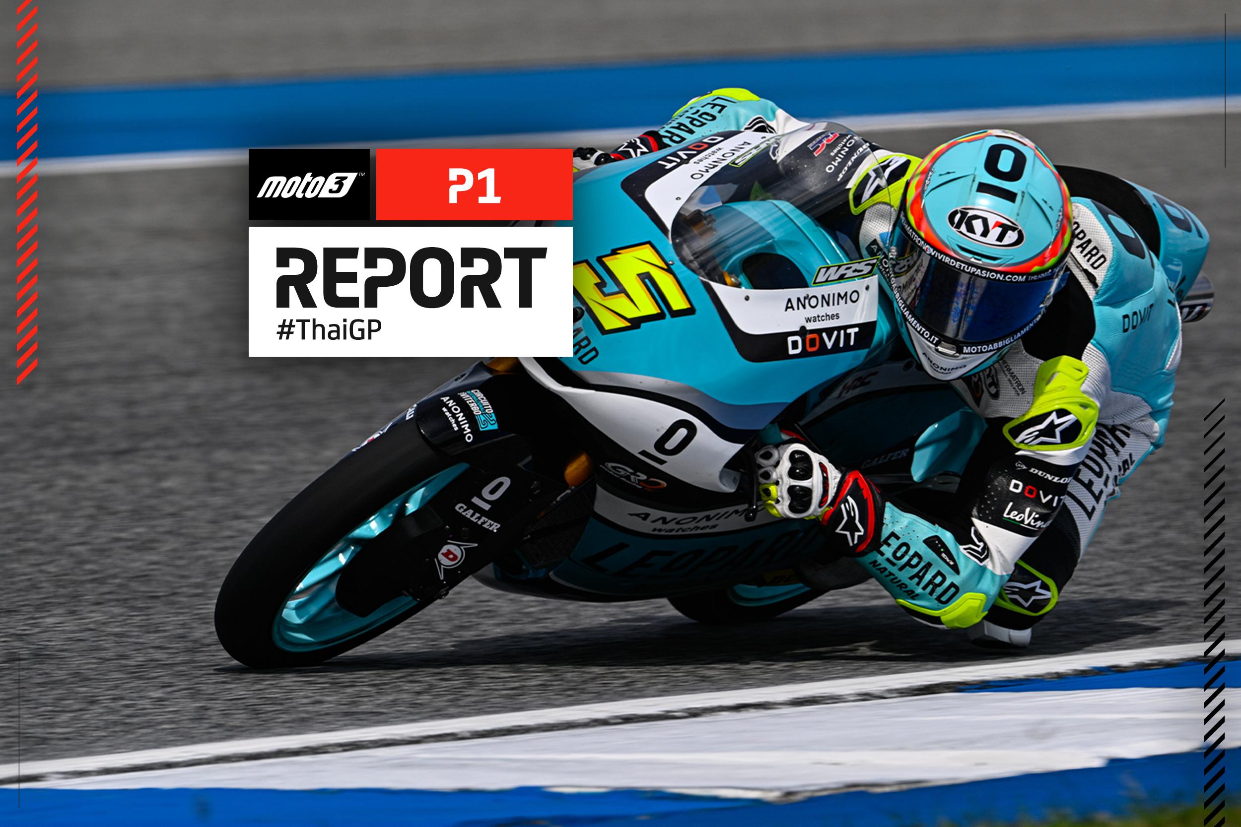Masia quick from the off as Moto3™ nears lap record pace