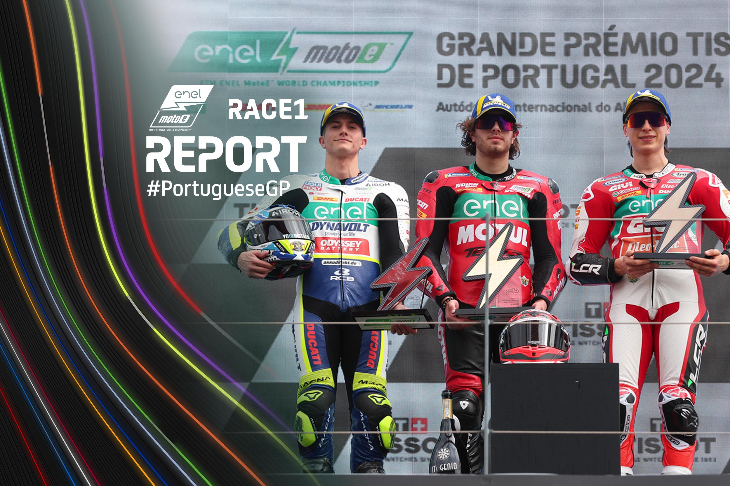 Spinelli takes the spoils in dramatic first MotoE™ race of 2024