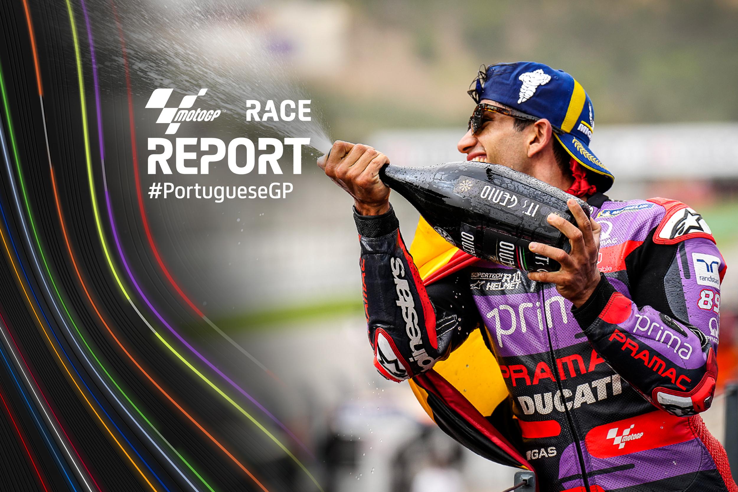 Martin wins and Acosta makes history as Bagnaia and Marquez collide