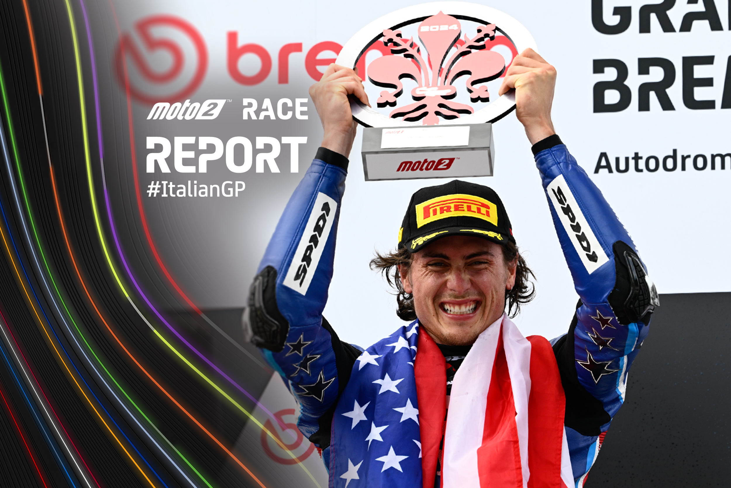 Roberts converts pole to a stunning victory in Italy