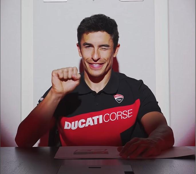 "Marc Marquez in red!" - Social media reacts