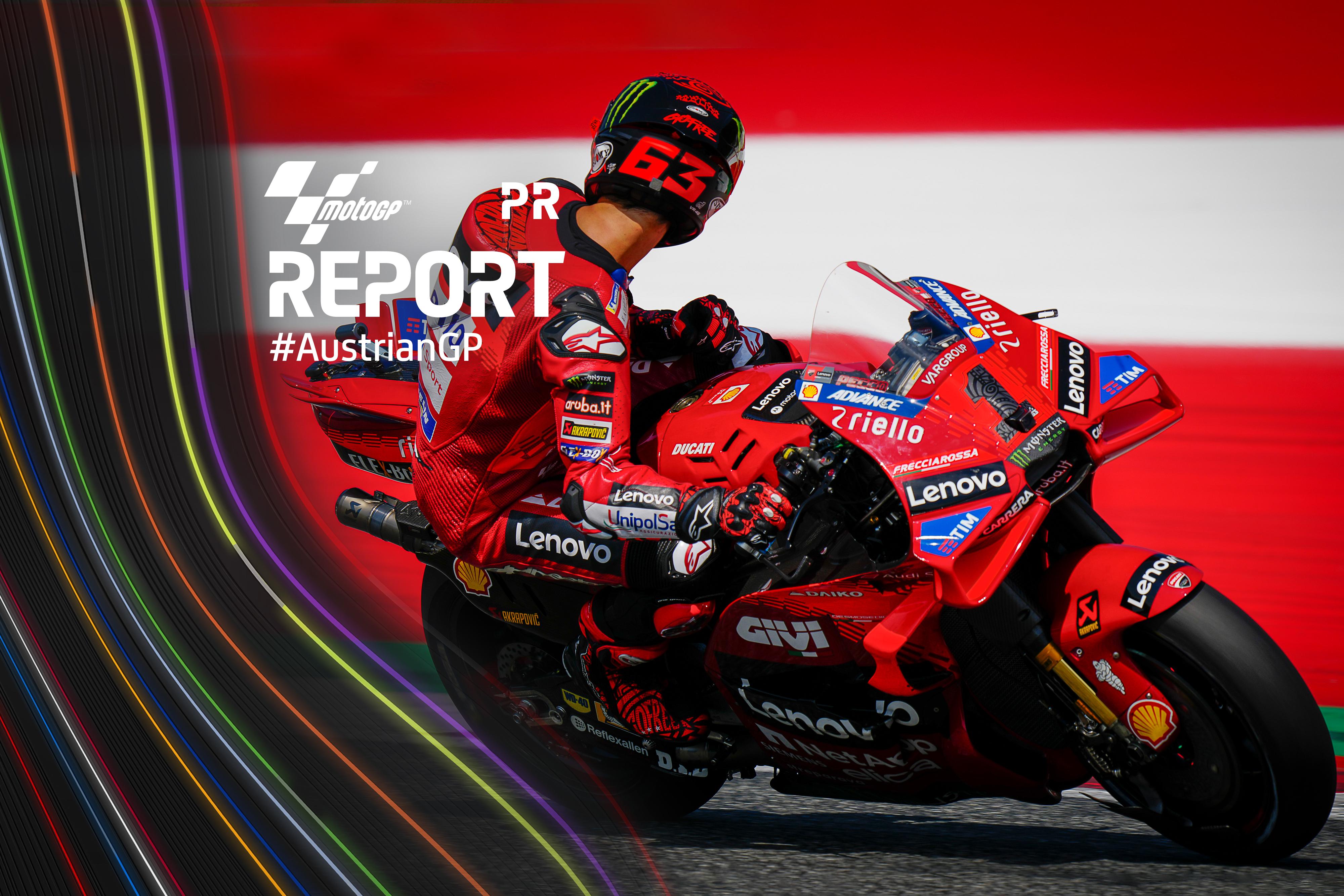 Bagnaia sets a stunning lap record and resists Morbidelli and Martin