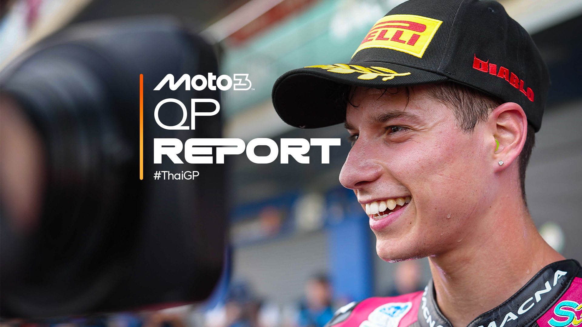 Stunning Bertelle takes first Moto3™ pole