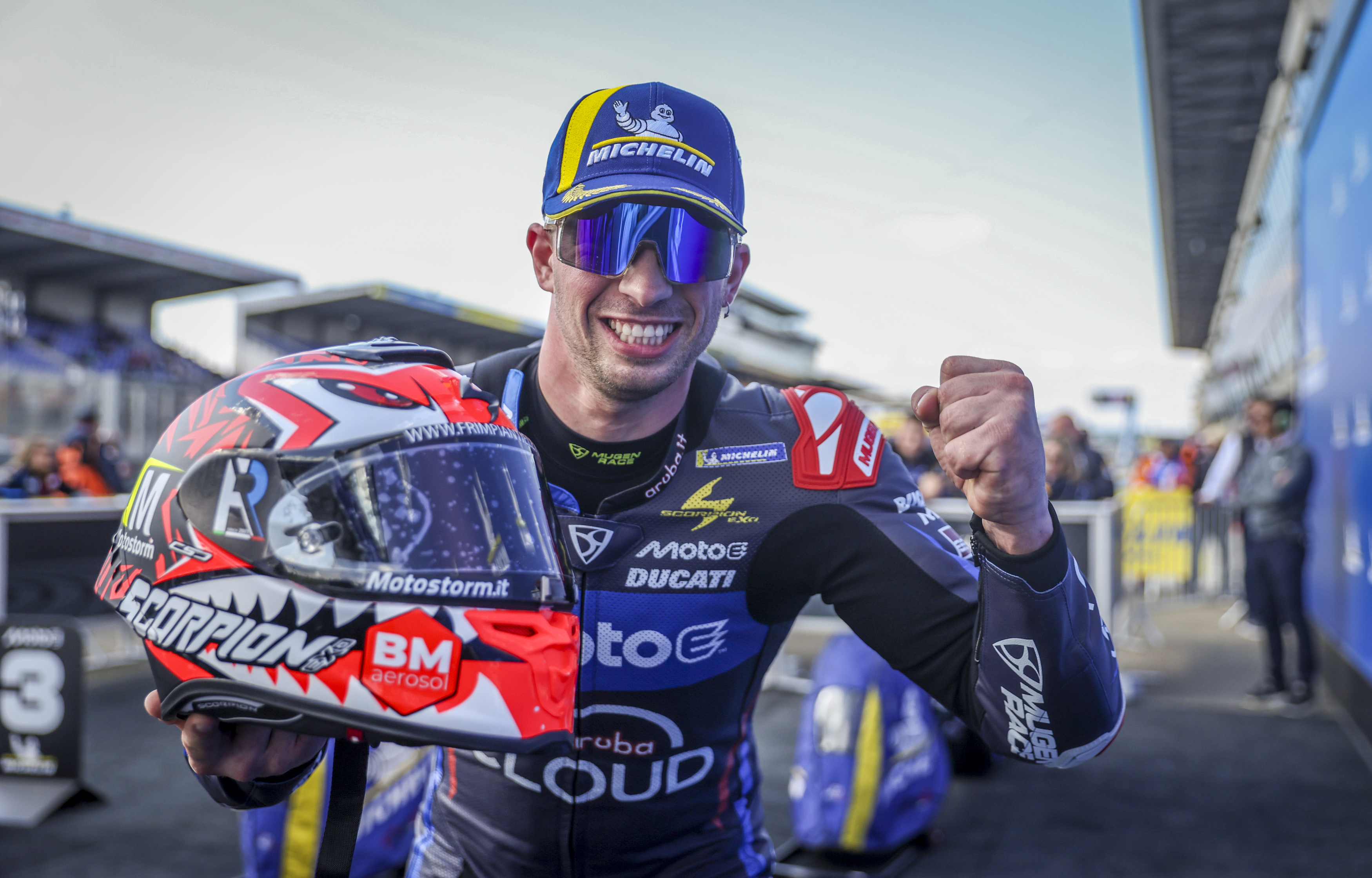 Zaccone takes first electric pole of the year!