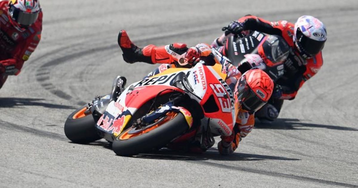 "The crowd helped me make the save!" - Marc Marquez