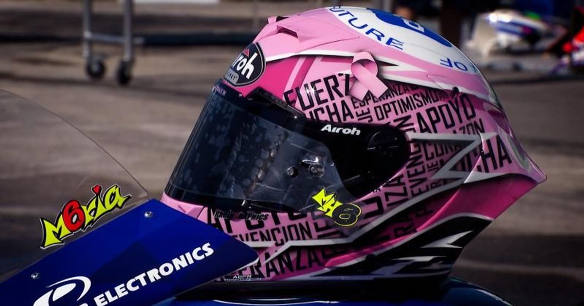 A helmet designed to support the fight against breast cancer