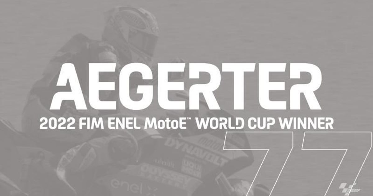 Aegerter canta el alirón: ¡Aquí está el nuevo rey de MotoE™!