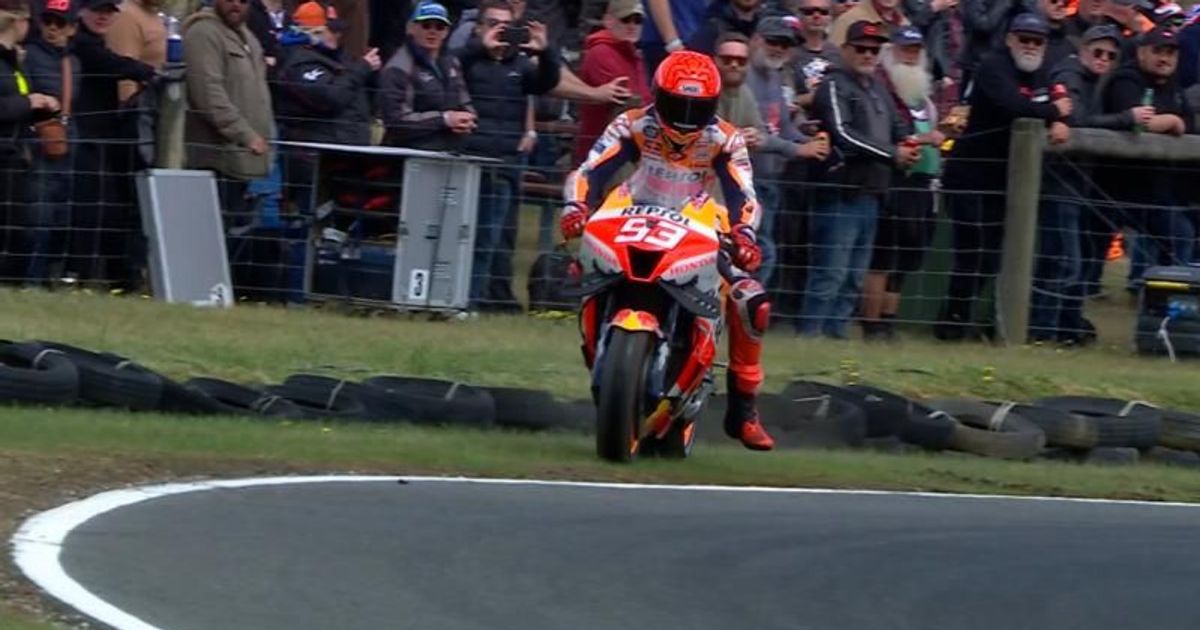 WATCH: Marc Marquez produces epic Q2 save in Australia