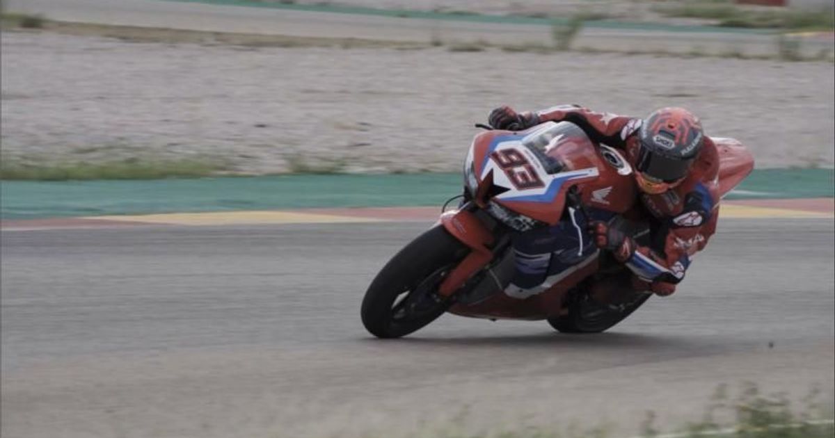 WATCH: Marc Marquez is back training on a bike in Aragon!