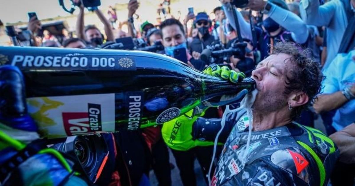 UNMISSABLE: The post-race celebrations from Valentino Rossi