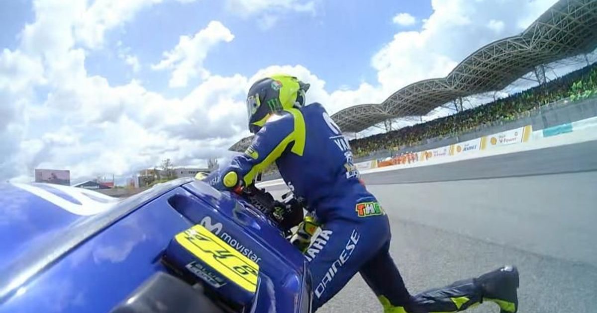 Rossi explains his crash with footage from all angles