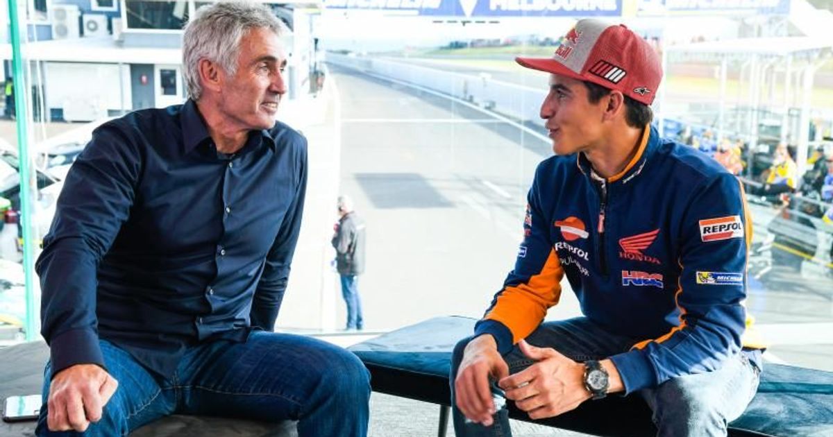 A meeting of legends: Marquez and Doohan