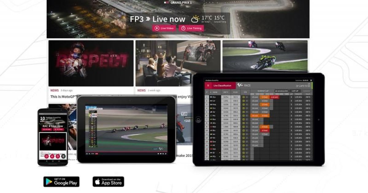 Download the free Official MotoGP™ App now!