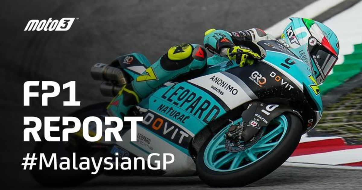 Foggia sets the pace in FP1 at Sepang