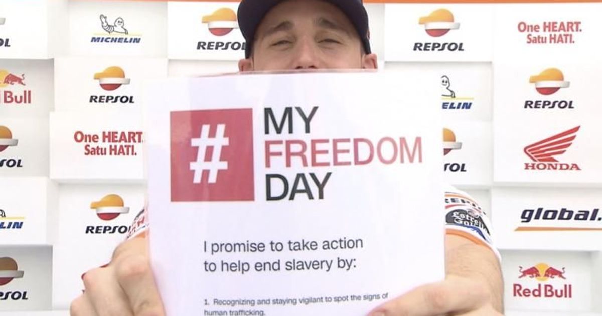 MotoGP™ stars sign CNN's My Freedom Day pledge