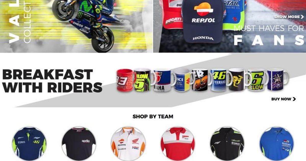 Enjoy a 10% discount on the NEW Official MotoGP™ Store!