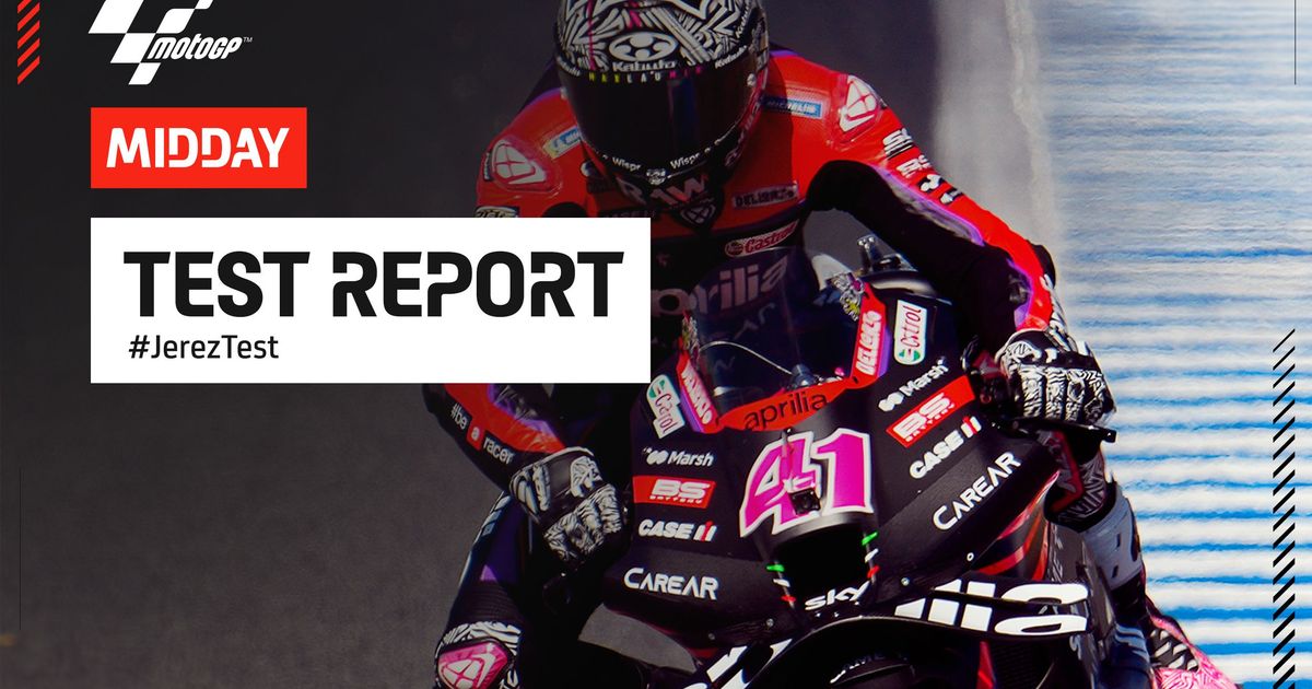 Aleix Espargaro leads tight top five mid-way through testing