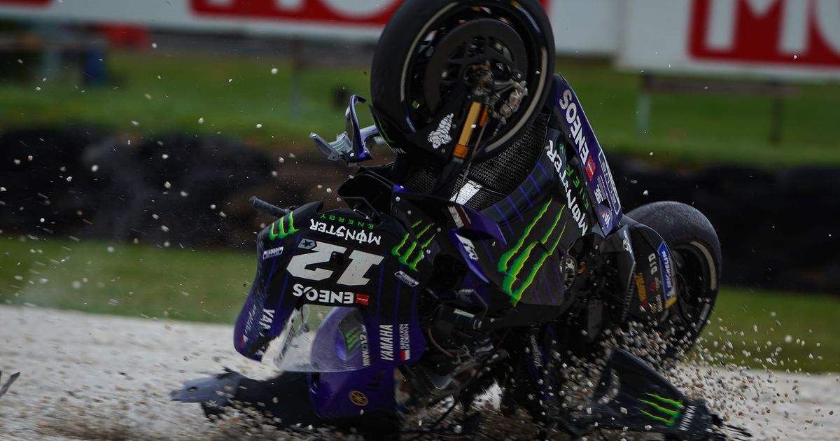 Viñales’ last lap Australian GP crash in pictures