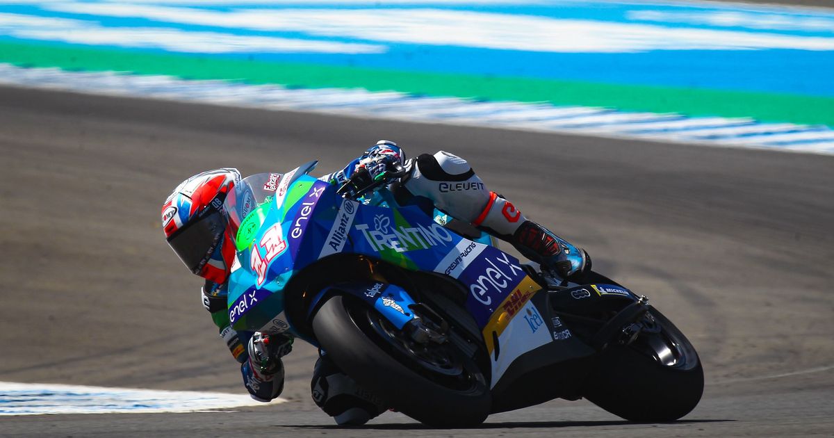 Blue Ferrari Motorcycle