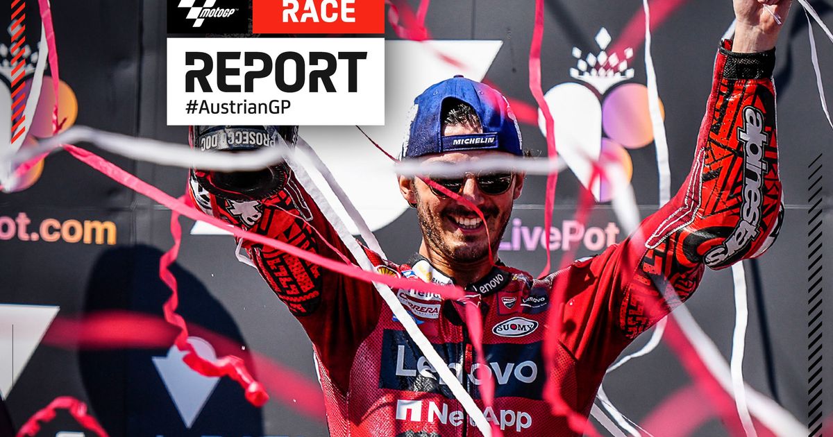 Unbeatable Bagnaia wins to complete perfect weekend in Austria