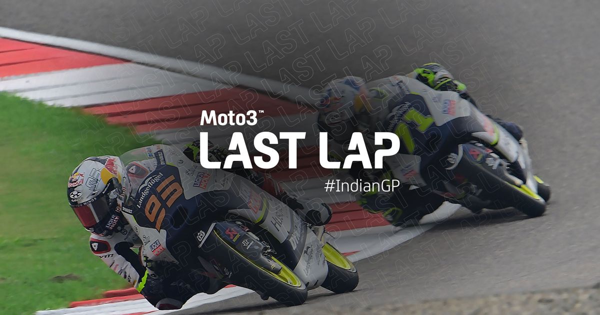 LAST LAP: The sensational finale to the Moto3™ race in India