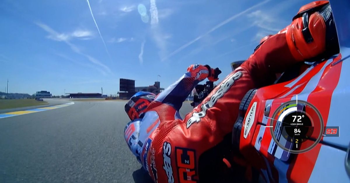 WATCH: Marc Marquez crashes early in Le Mans Practice