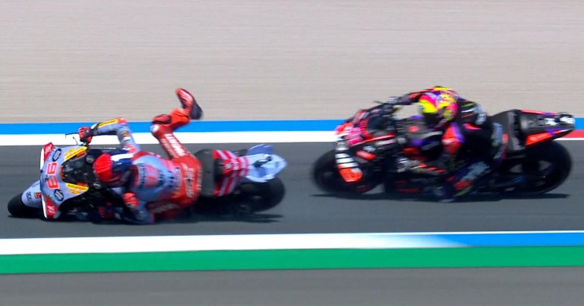 Late crash proves costly for Marc Marquez in Q2