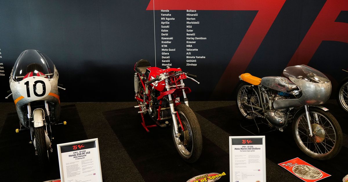 MotoGP™ Silverstone exhibition: 75 years of racing history