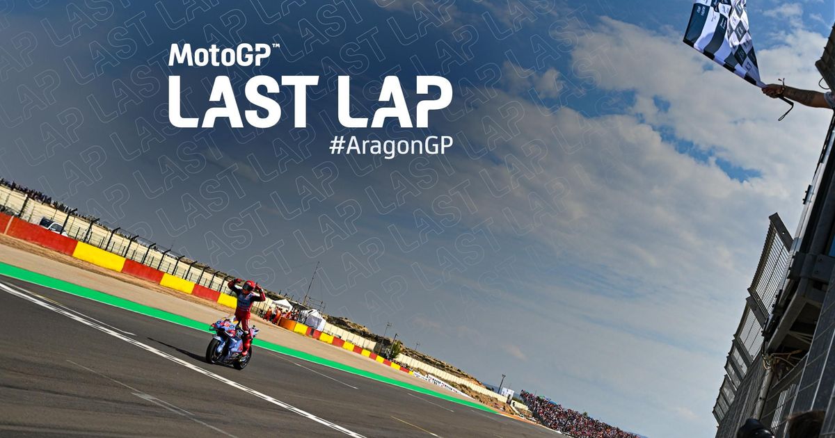 LAST LAP: Marc Marquez cruises home to celebrate a return to winning ways