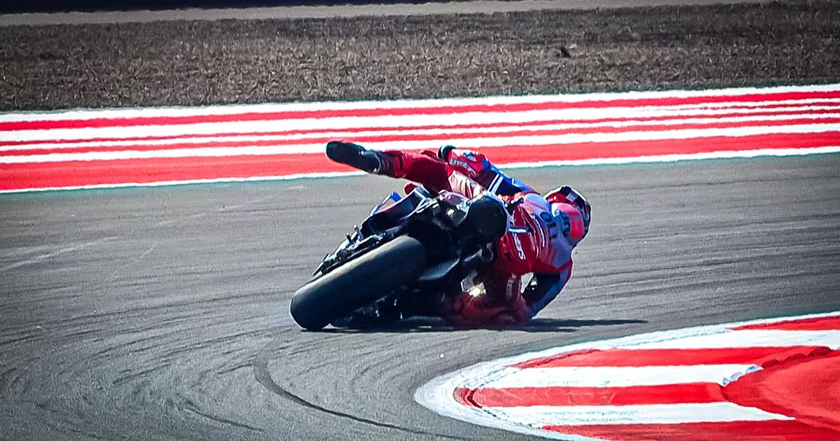 WATCH: M. Marquez defies gravity with superb save!