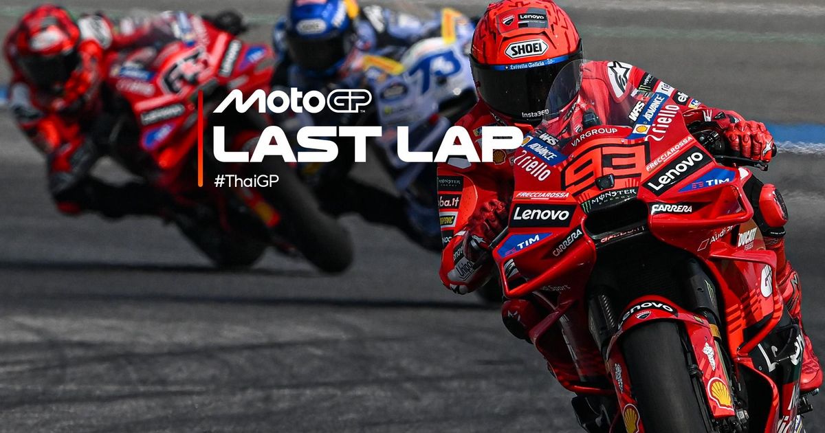 LAST LAP: Marc Marquez completes the Thai GP clean sweep