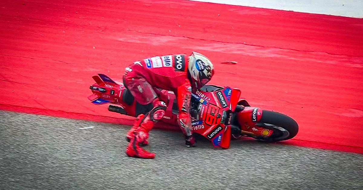 Unbeaten no more: Marc Marquez crashes out of COTA lead