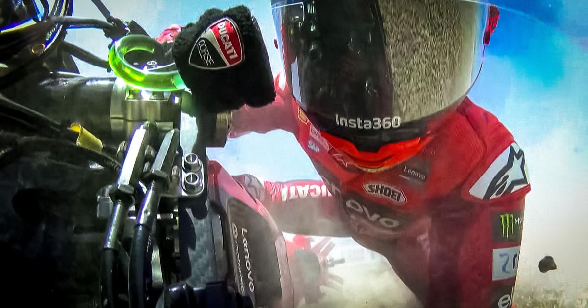 WATCH: Marc Marquez goes down in Jerez!