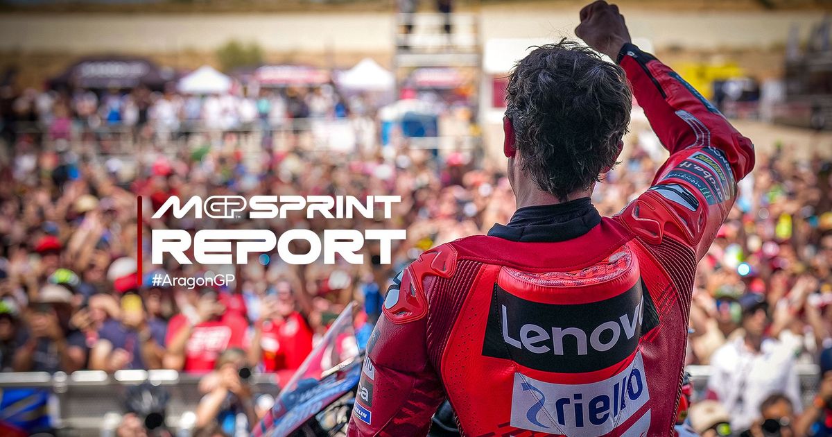 Marc Marquez takes Aragon Sprint as sparks fly in podium scrap