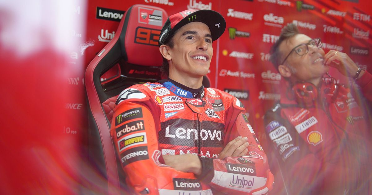 Marc Marquez: I always lose here against red bikes, but now I'm riding one!