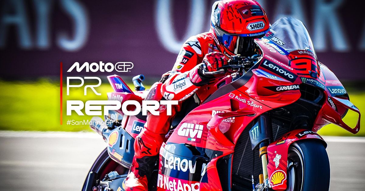Marc Marquez leads Bezzecchi on a competitive Misano Friday
