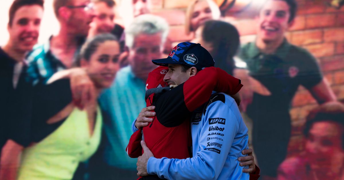 Alex Marquez celebrates historic 1-2 in their hometown